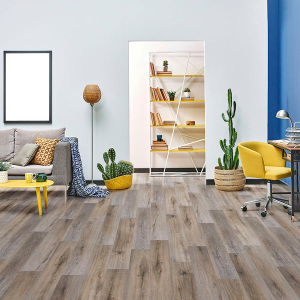 Plancher, flottant, vinyl, bois, imperméable – Quadécor